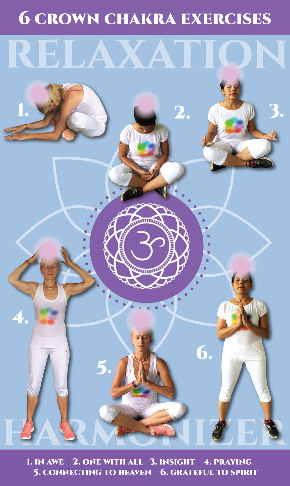 Holistic Exercise Charts for Relaxation Training and Chakra Activation